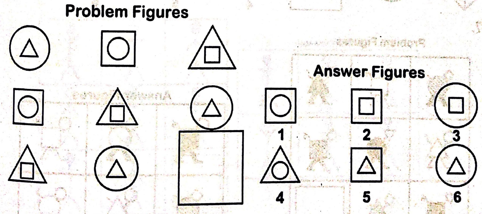 Non-Verbal Intelligence Test No. 33 for PAF ISSB Army Navy
