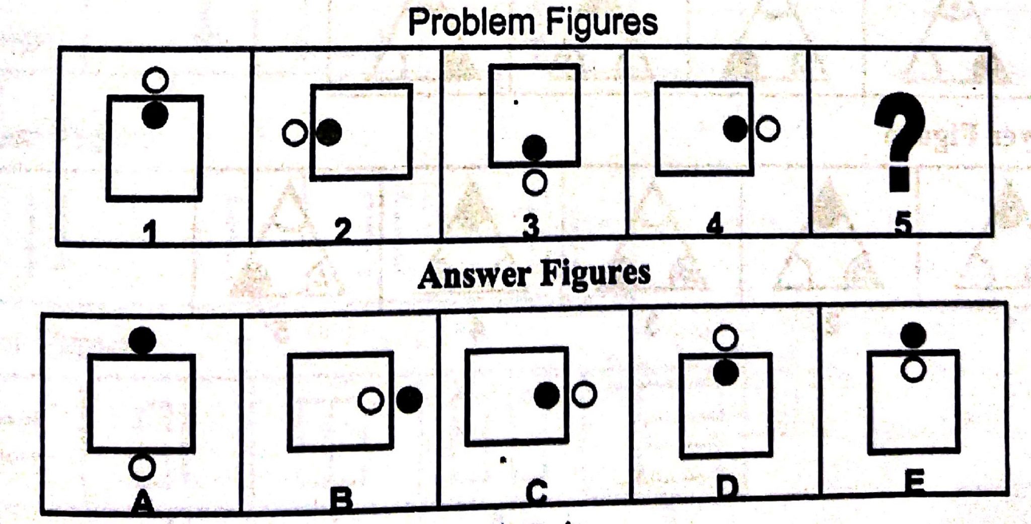 PAF ISSB Army Navy Non-Verbal Intelligence Test No. 38